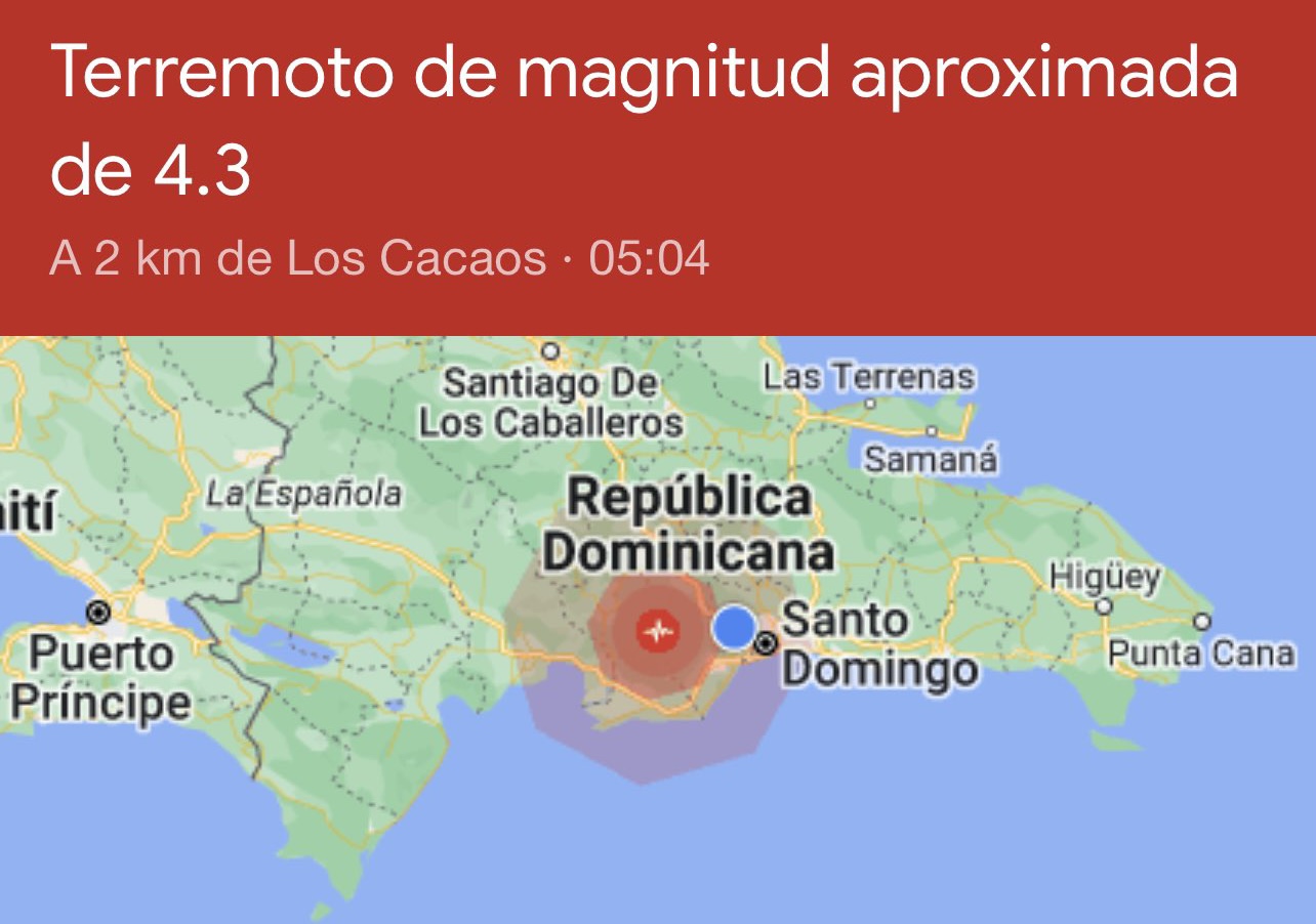Temblor de tierra de magnitud 4.6 con epicentro al sureste de San José ...