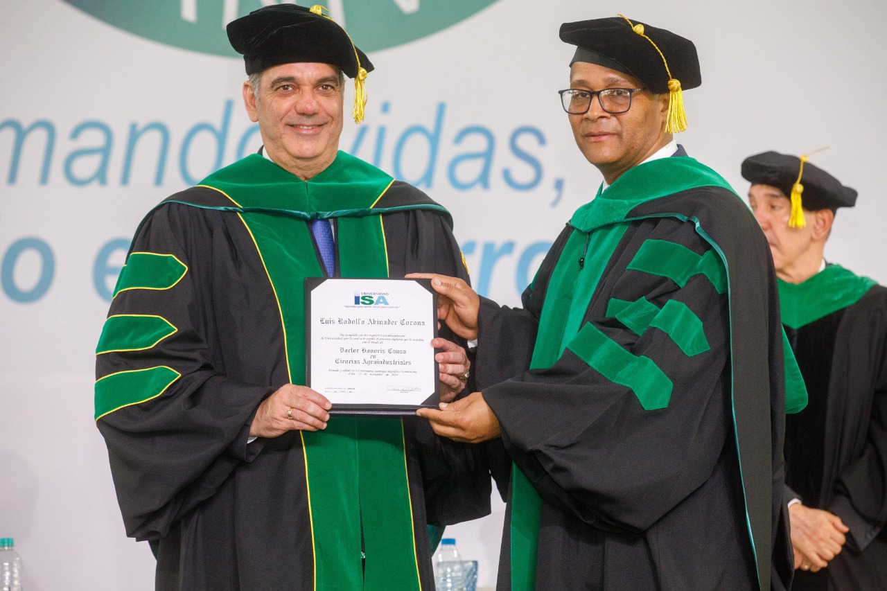 Presidente Abinader recibe Honoris Causa de la Universidad ISA por su ...